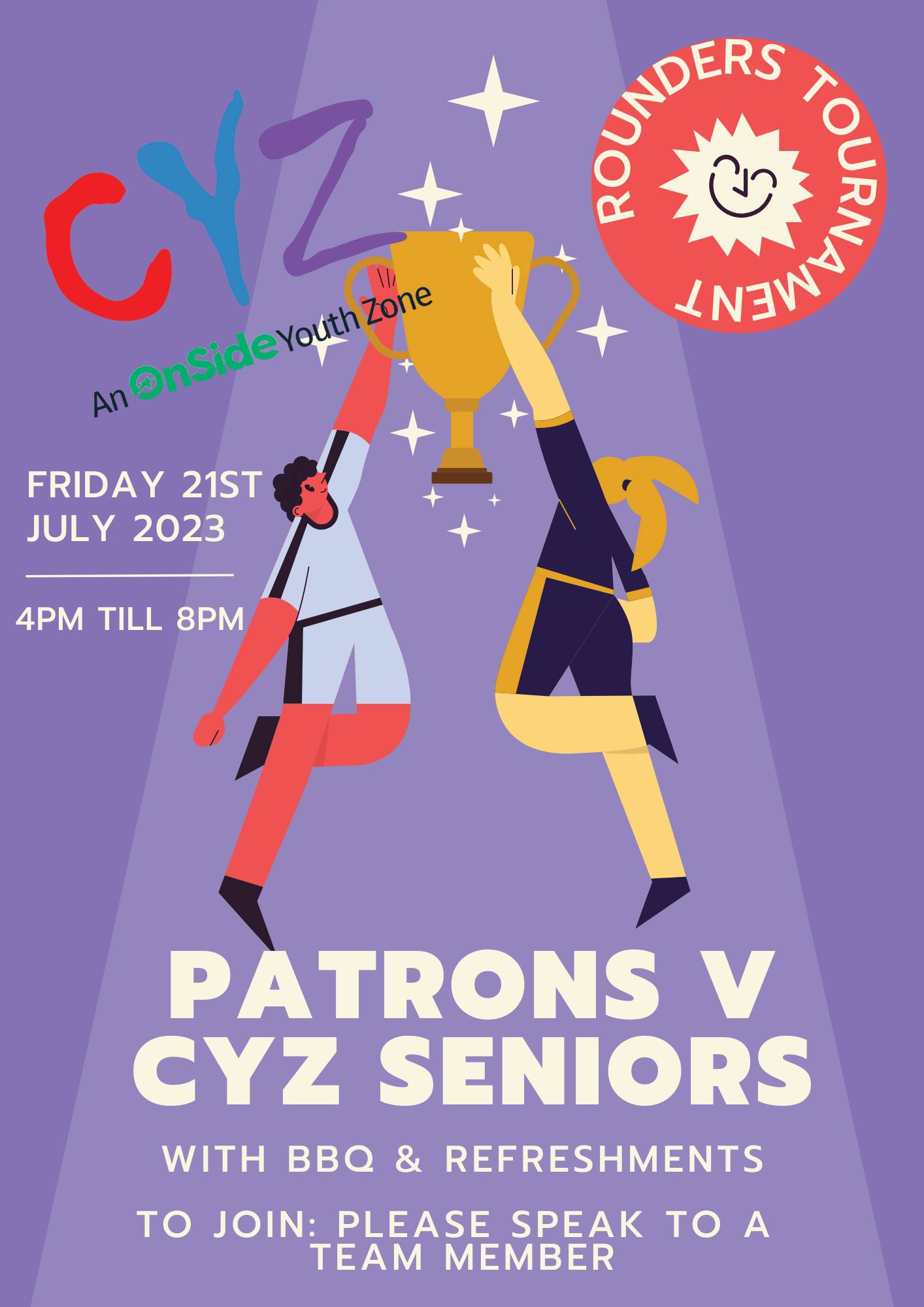 Carlisle Youth Zone Patron Vs Seniors Rounders Tournament