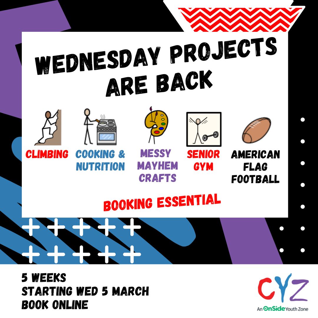 Carlisle Youth Zone Wednesday Projects are Back!